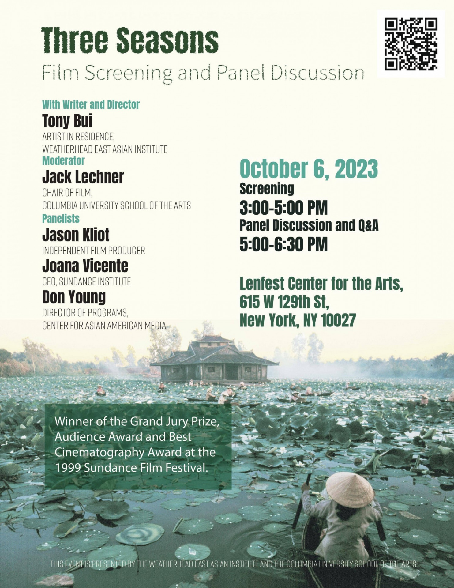 Three Seasons Film Screening and Panel Discussion | Weatherhead East ...