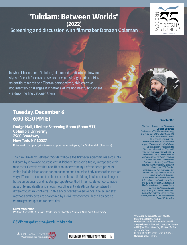 "Tukdam: Between Worlds" - Film and Panel discussion | Weatherhead East ...