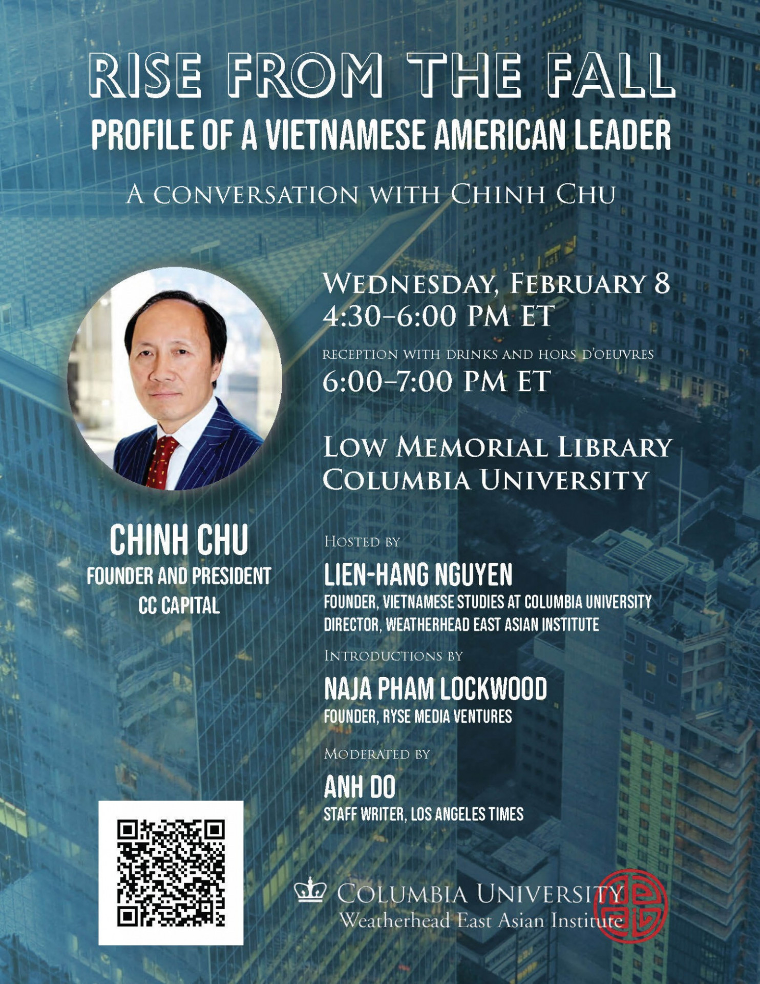 A Conversation with Chinh Chu | Weatherhead East Asian Institute