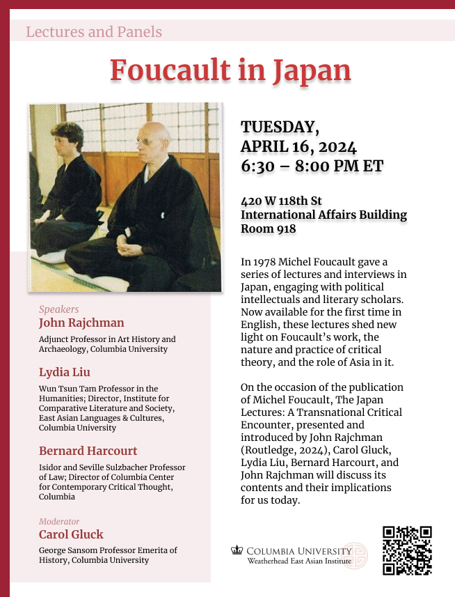 Foucault in Japan | Weatherhead East Asian Institute