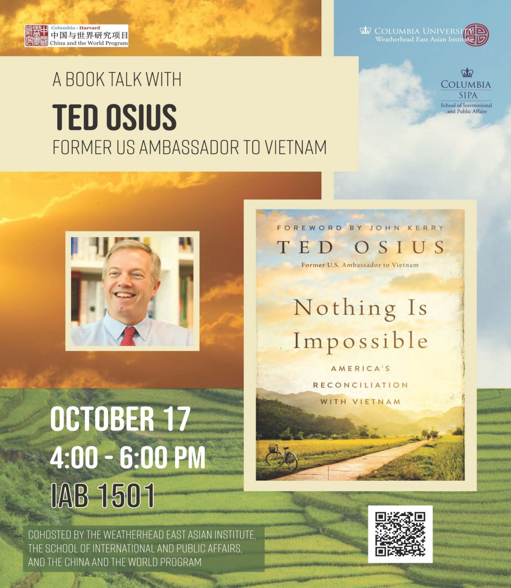 Ambassador Ted Osius Book Talk: Nothing is Impossible | Weatherhead ...